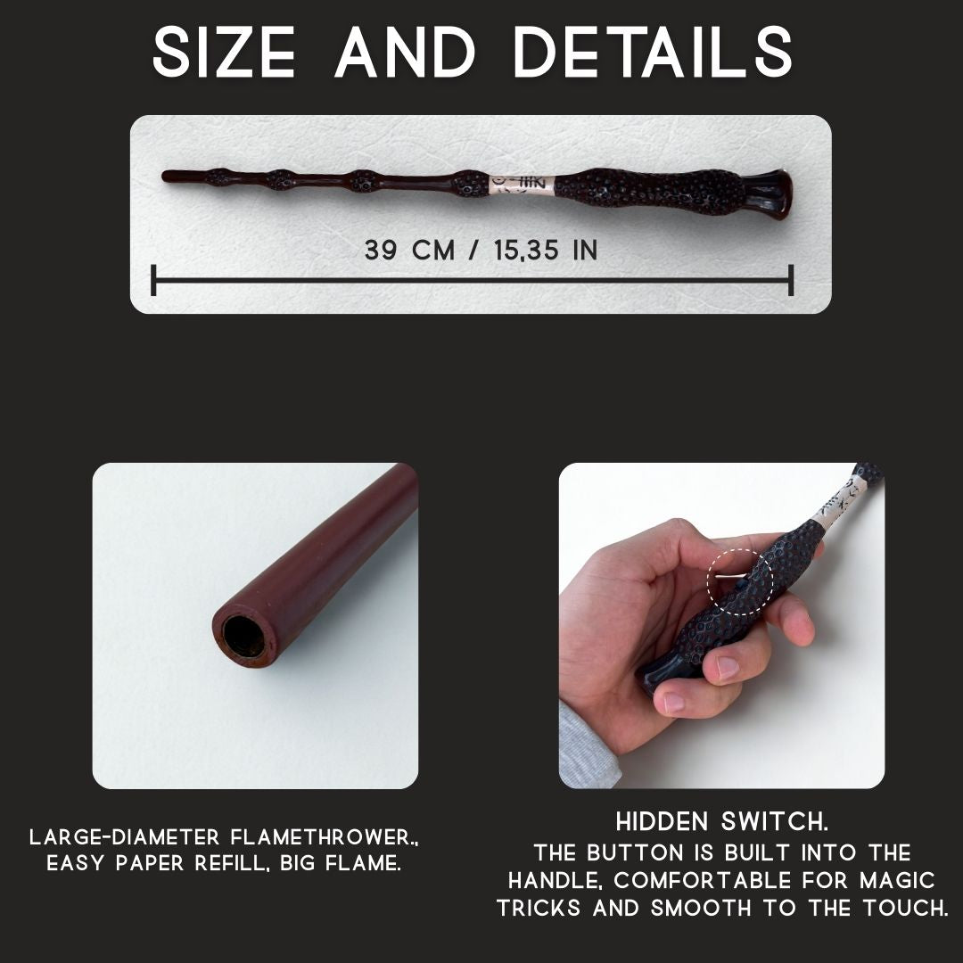 Magic wand that casts spells – Lumosflames